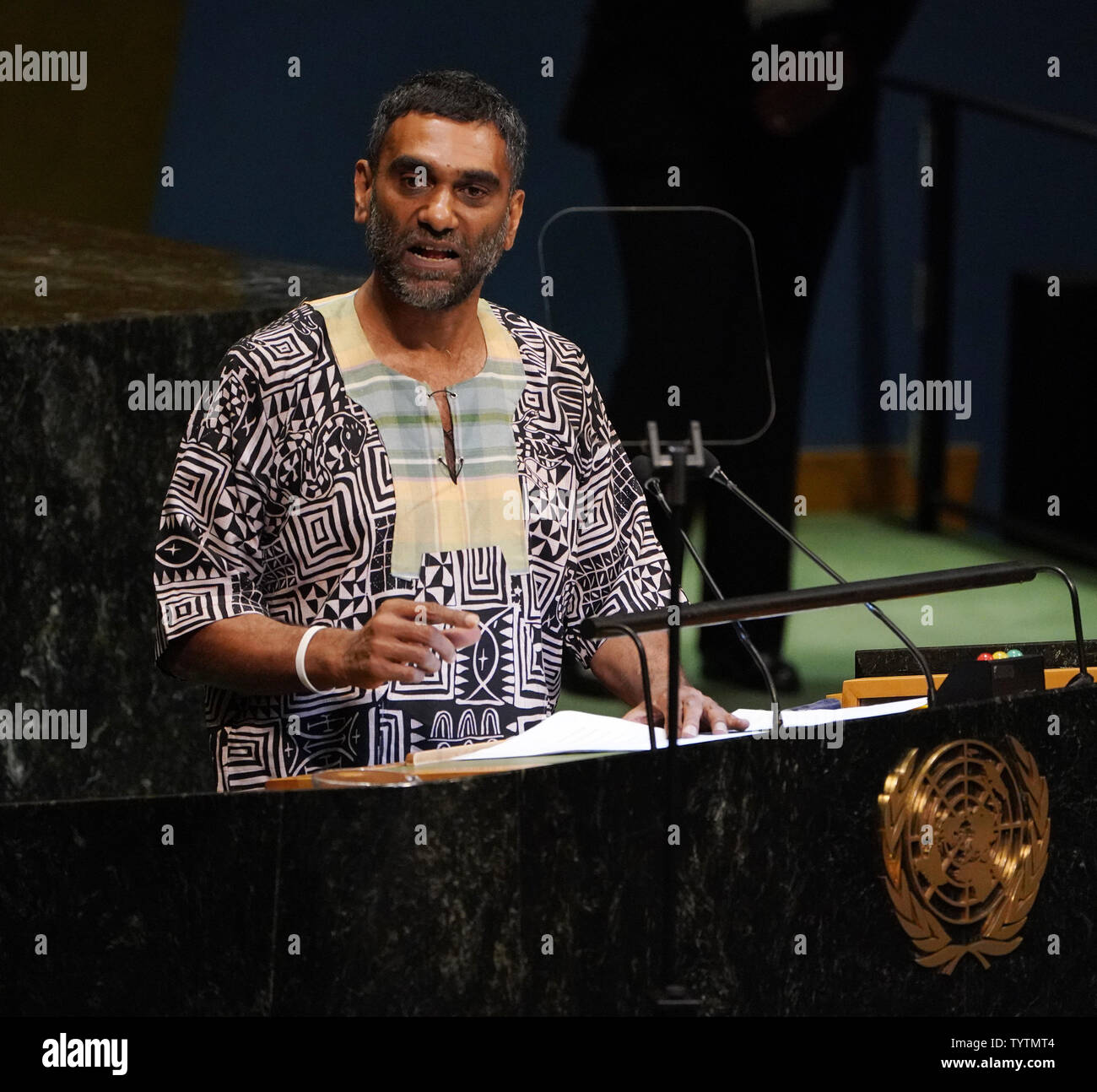 Mr. Kumi Naidoo, Secretary General of Amnesty International speaks at ...