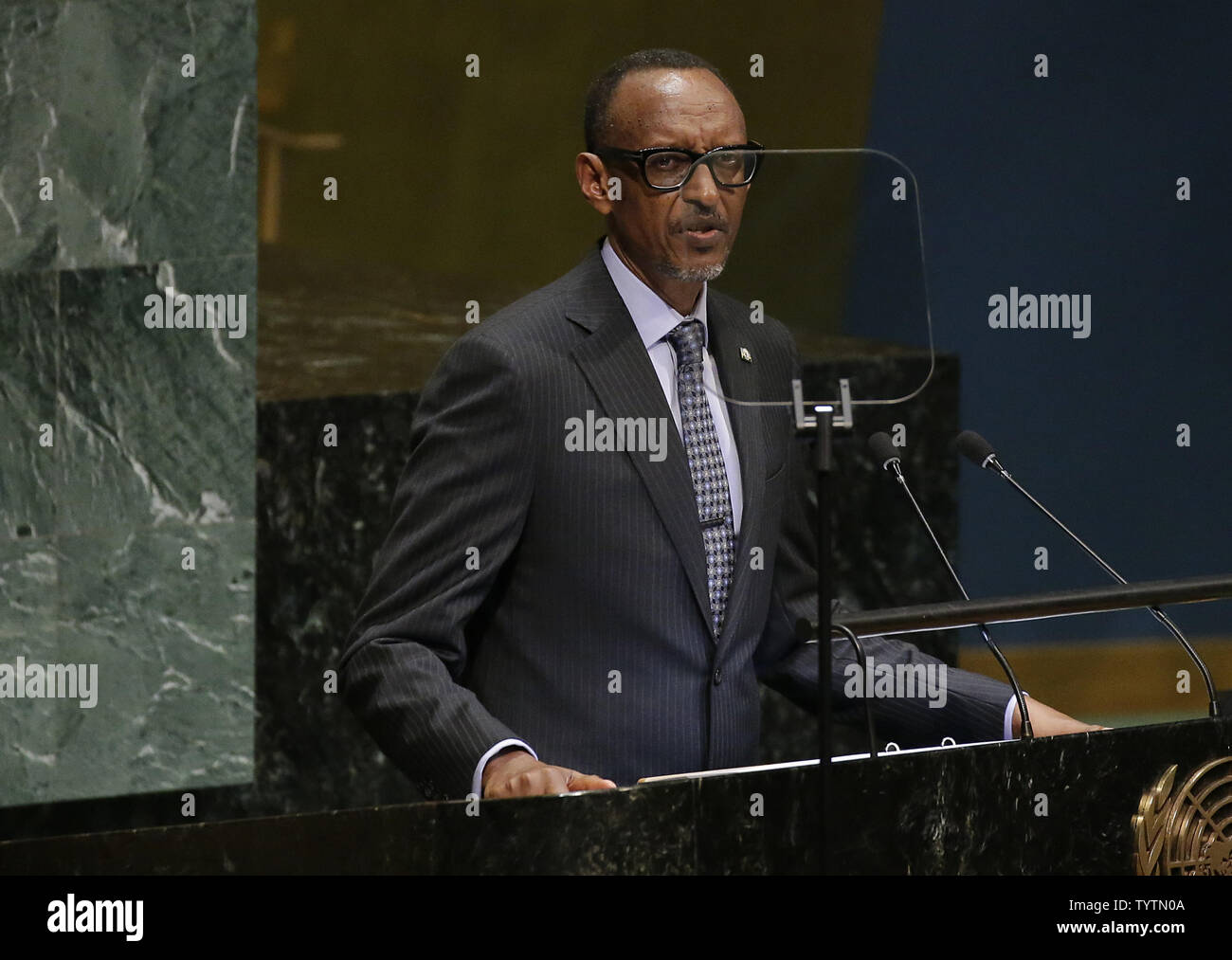 President of Rwanda H.E. Mr. Paul Kagame speaks at the 73rd session of ...