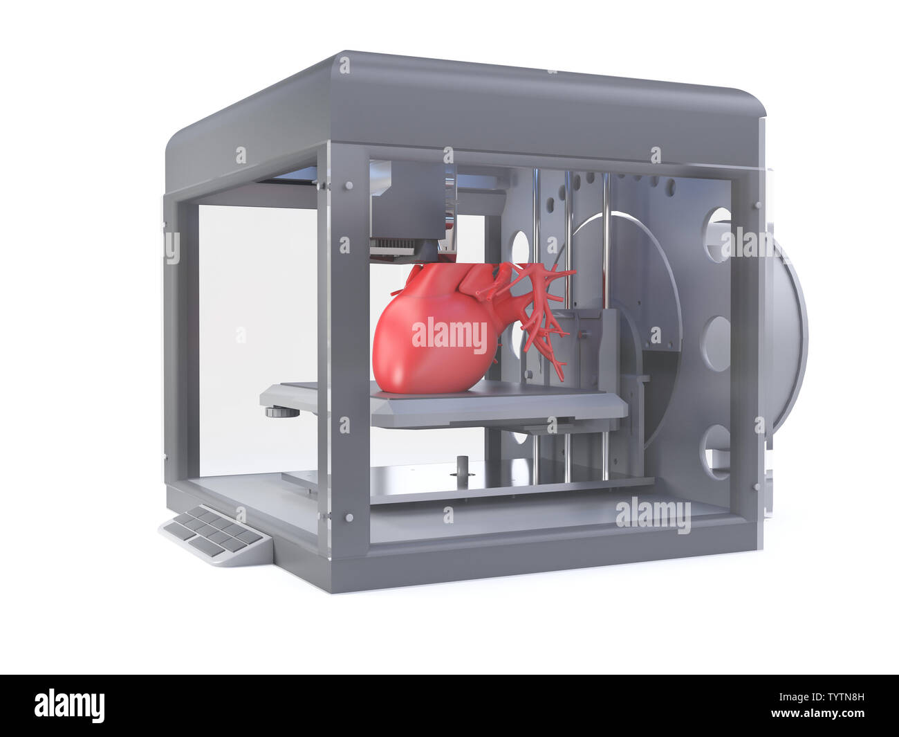 3d rendered medically accurate illustration of a 3d printer printing a ...