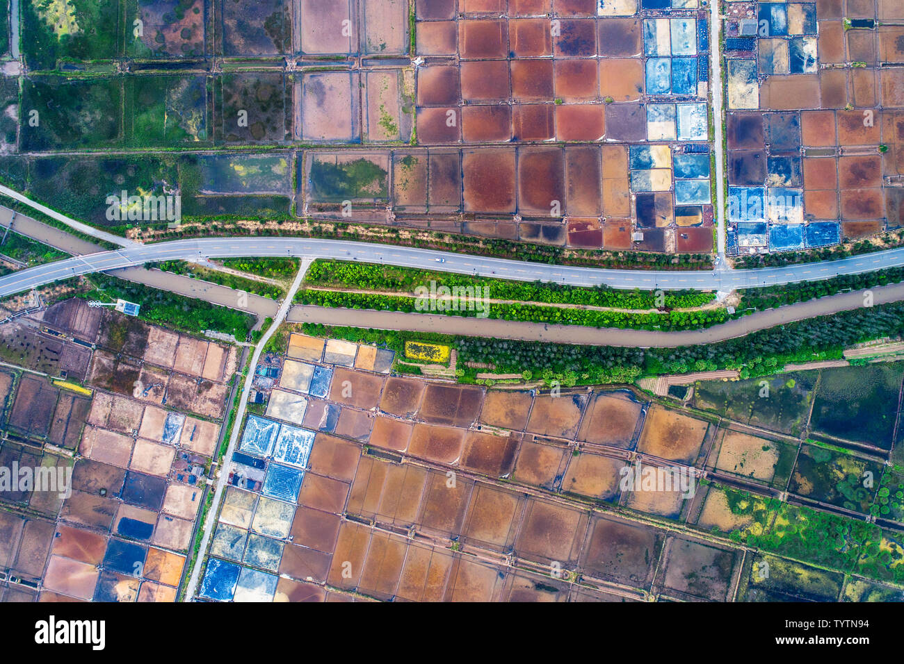 10,000 mu of salt field in Daishan, Zhejiang Stock Photo - Alamy