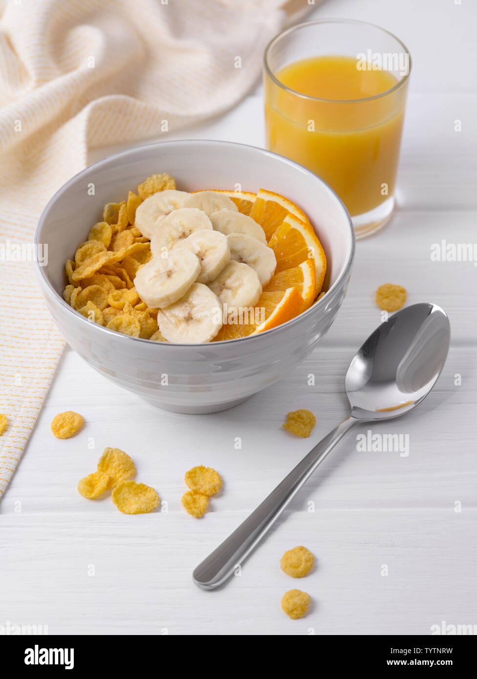 Breakfast which consist of different yellow ingredients, including corn ...