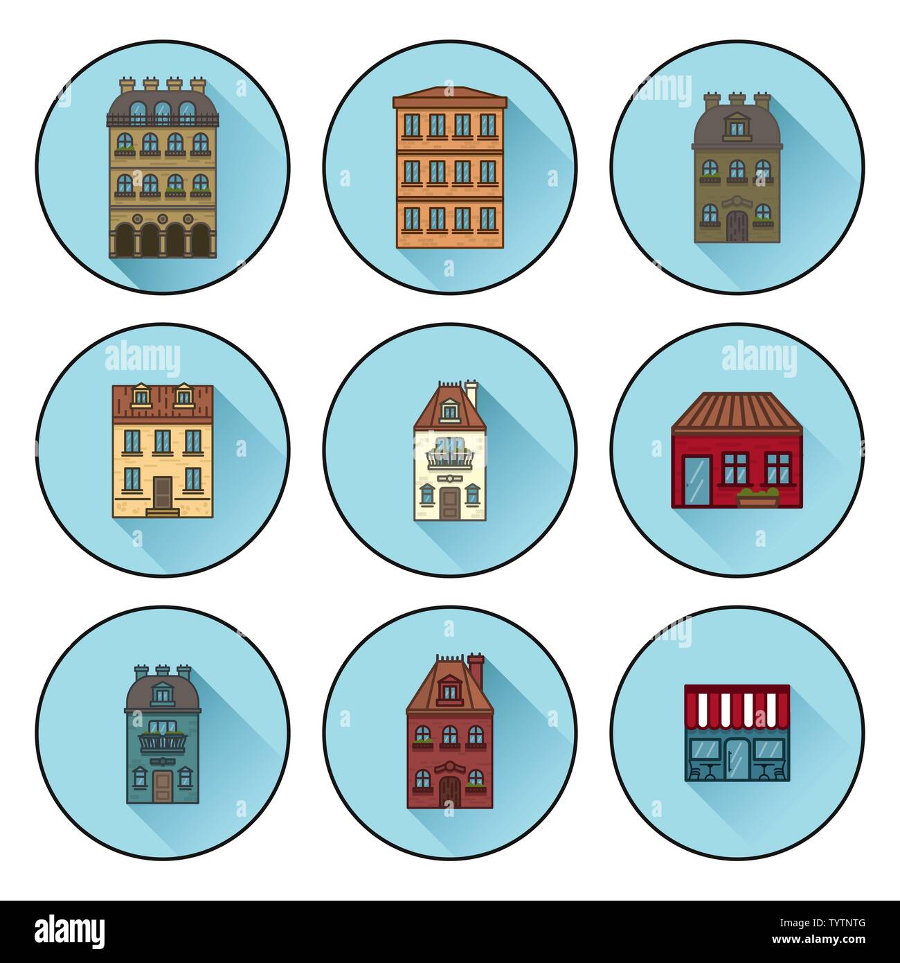 Historic buildings in urban Cut Out Stock Images & Pictures - Alamy