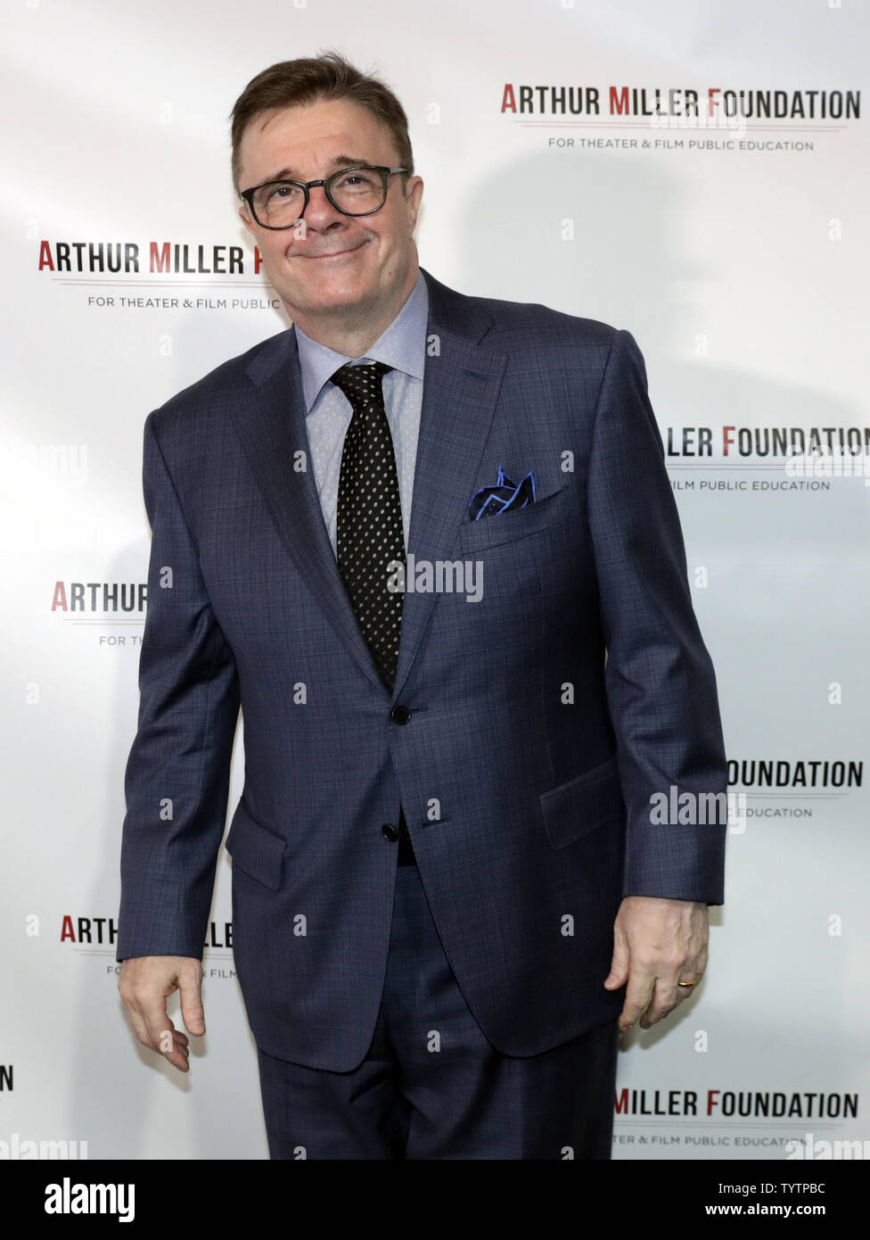 Actor Nathan Lane arrives on the red carpet at the Arthur Miller ...