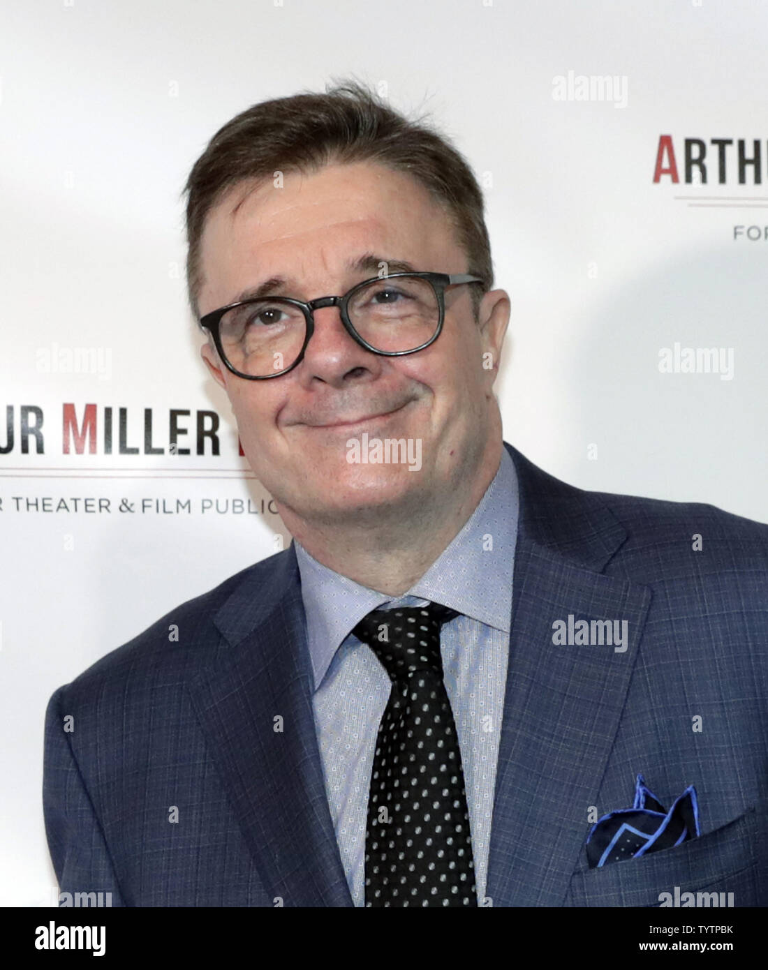 Actor Nathan Lane arrives on the red carpet at the Arthur Miller ...