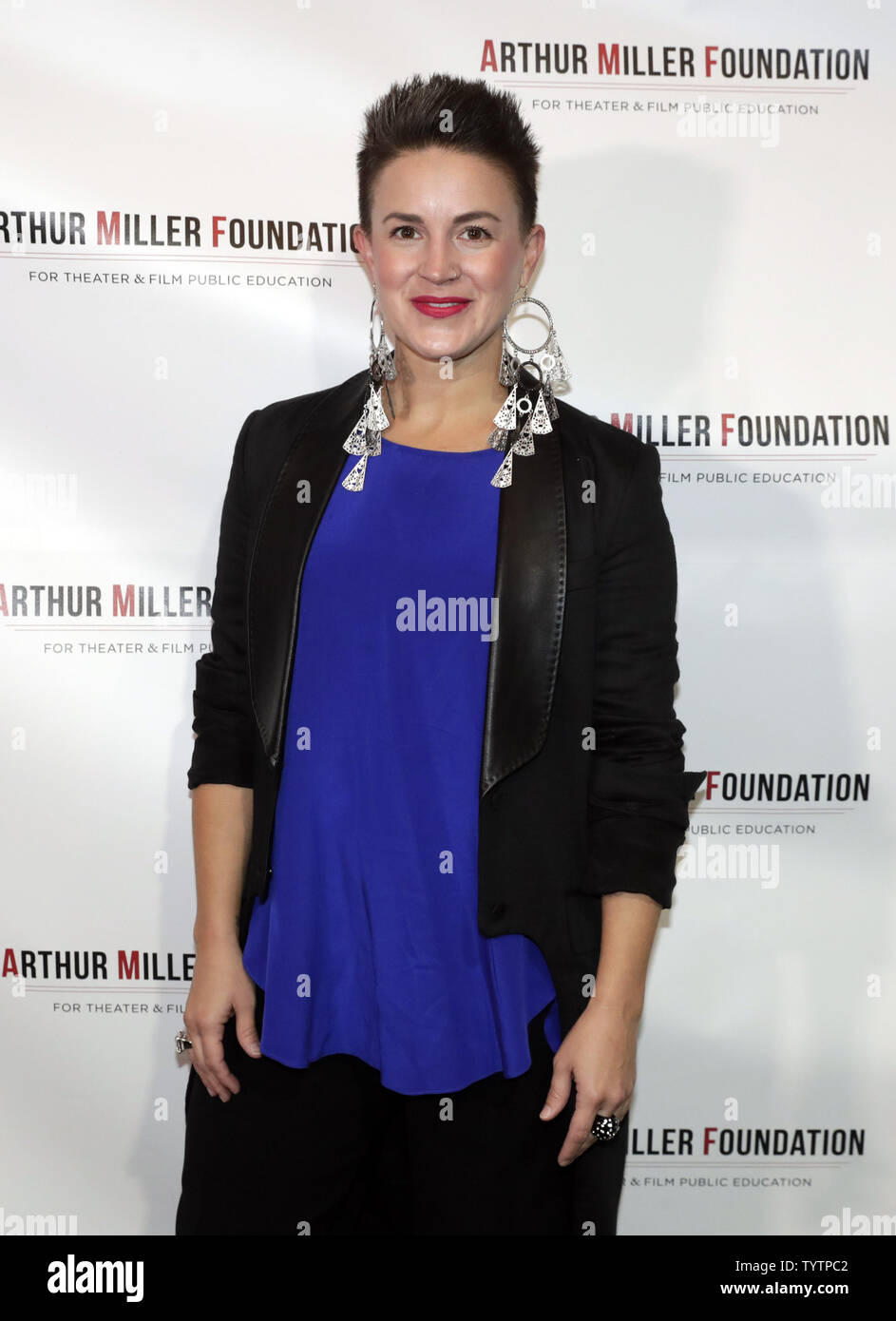 Actress Betsy Struxness arrives on the red carpet at the Arthur Miller ...