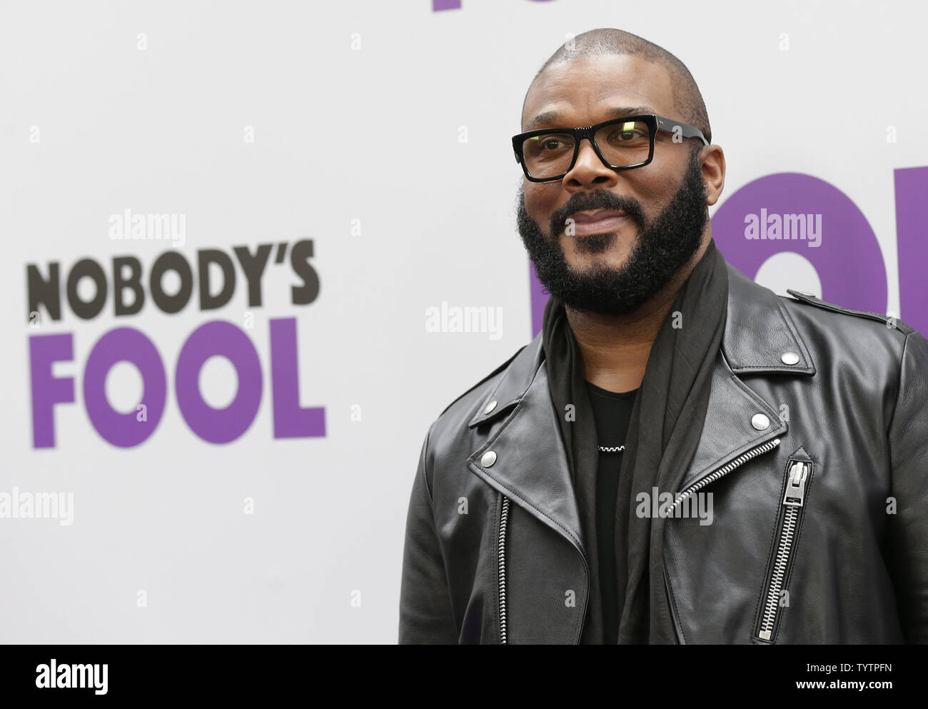 Tyler Perry arrives on the red carpet at the world premiere of 'Nobody ...