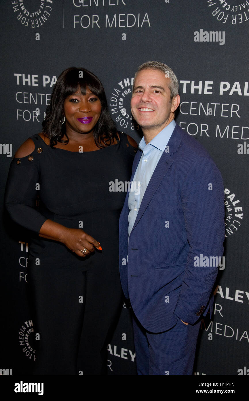 NEW YORK, NY - JUNE 20: Event moderator Bevy Smith and Andy Cohen ...