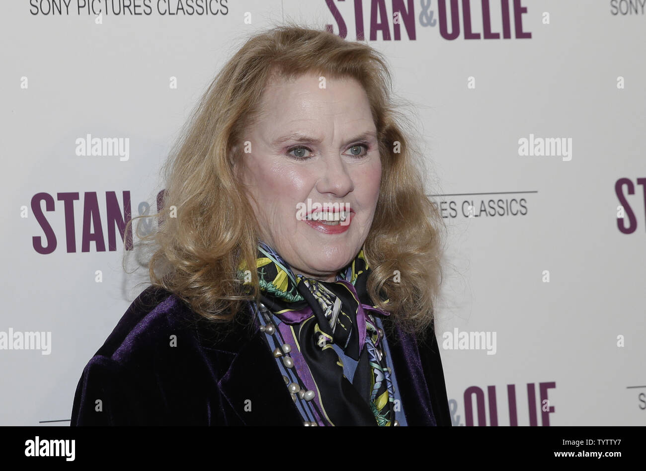 Celia Weston arrives on the red carpet at the 'Stan & Ollie' New York ...