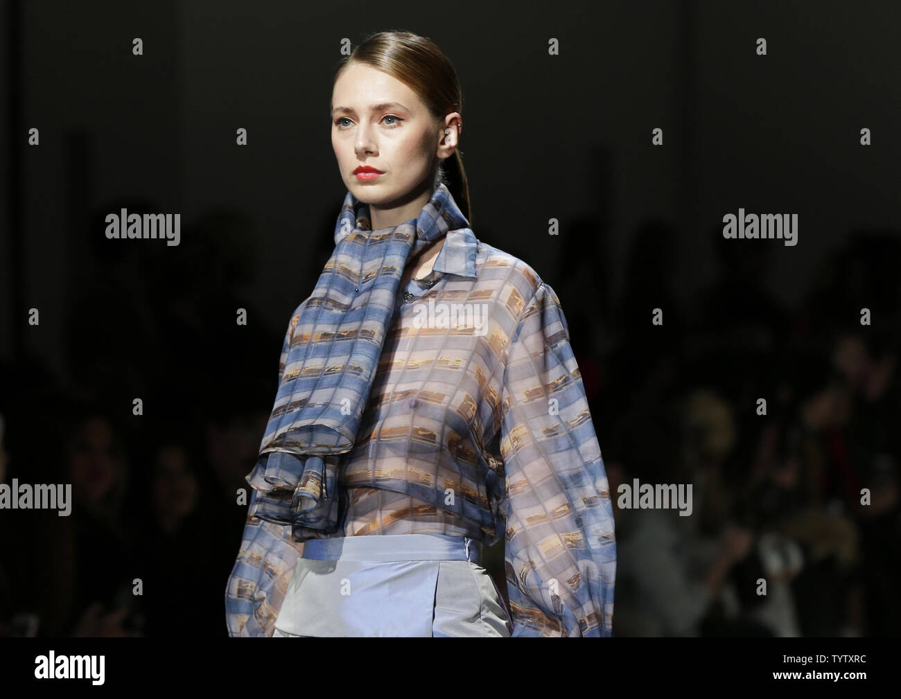 A model walks on the runway at the Acid NYC fashion show during New ...