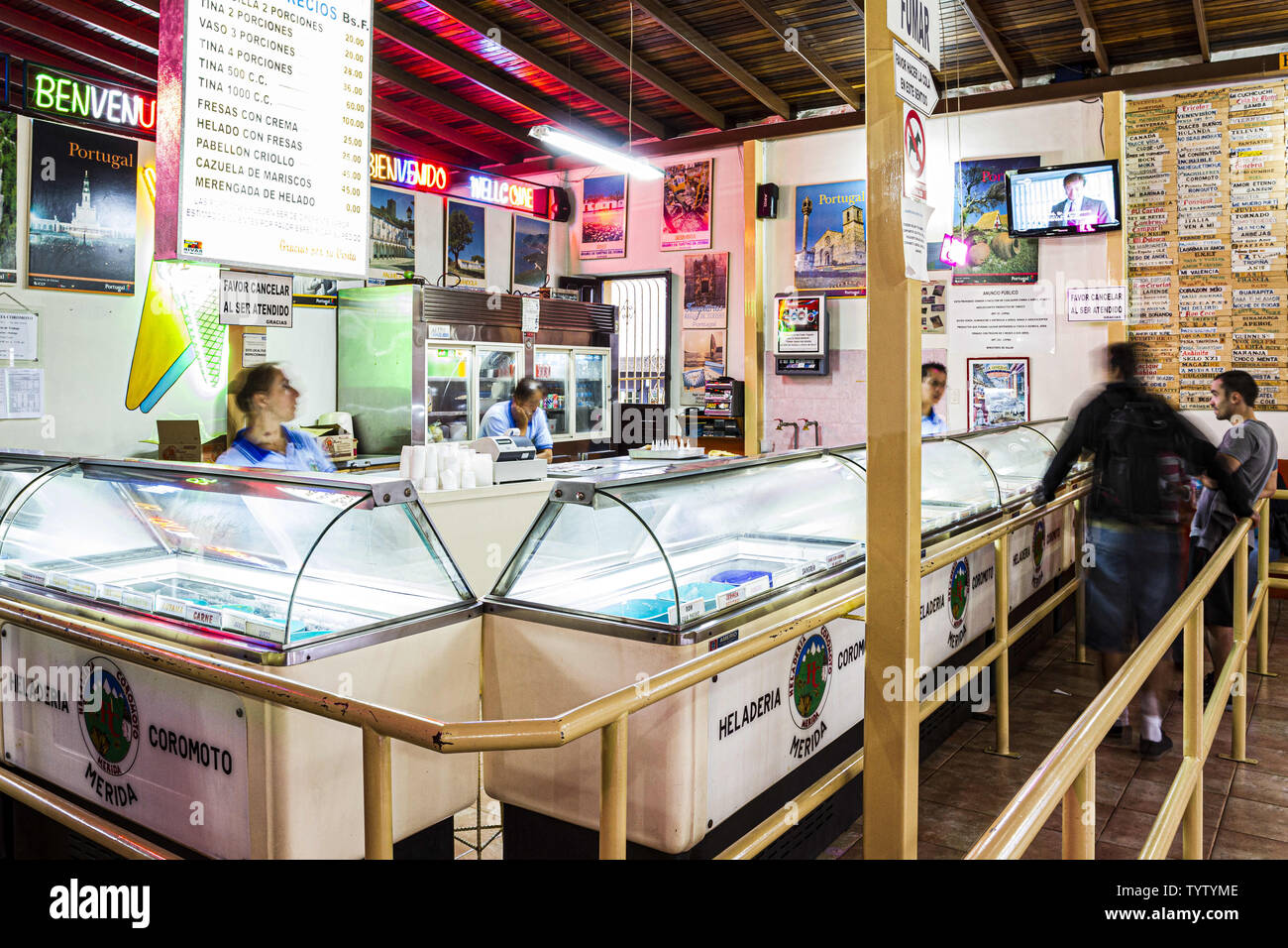 May 9, 2012 - MéRida, Venezuela - Heladeria Coromoto, known as the ice ...