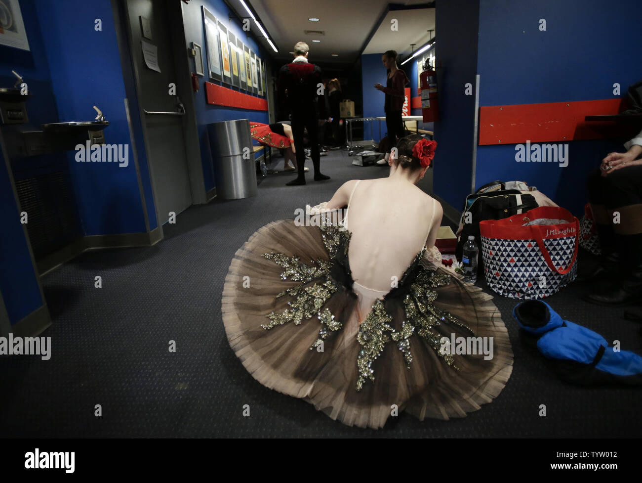 Competing dancers prepare backstage at the 8th annual Valentina Kozlova ...