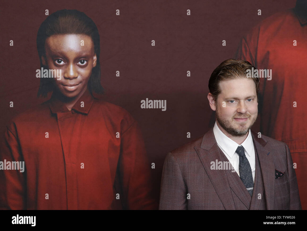 Tim Heidecker arrives on the red carpet at the 'US' New York Premiere ...