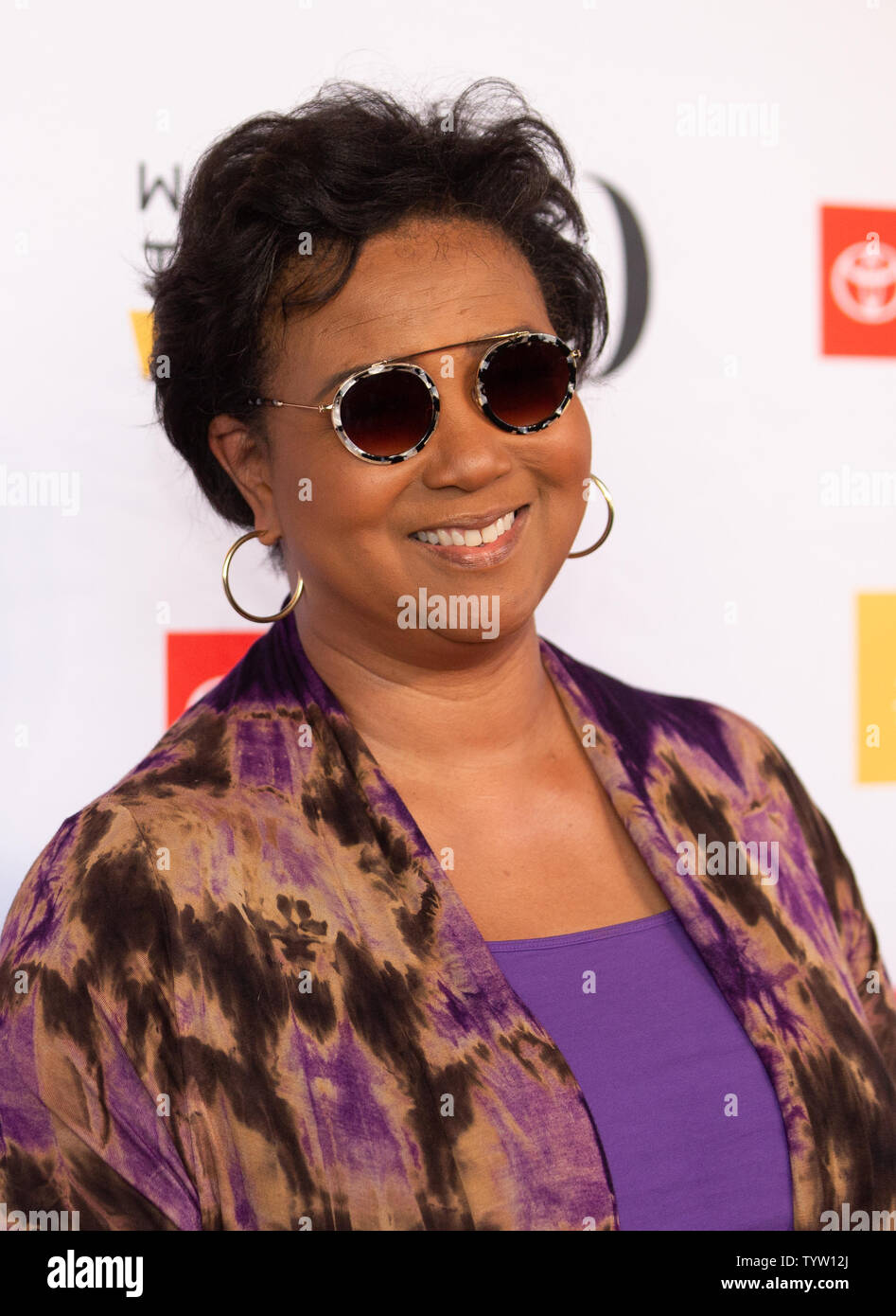 Mae Jamison arrives on the red carpet at Women in the World Summit ...