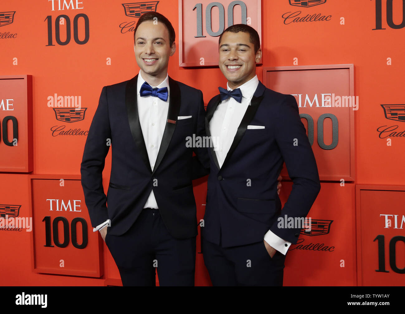 Dan Macsai and Ronnie Hutchinson arrive on the red carpet at the 2019 ...