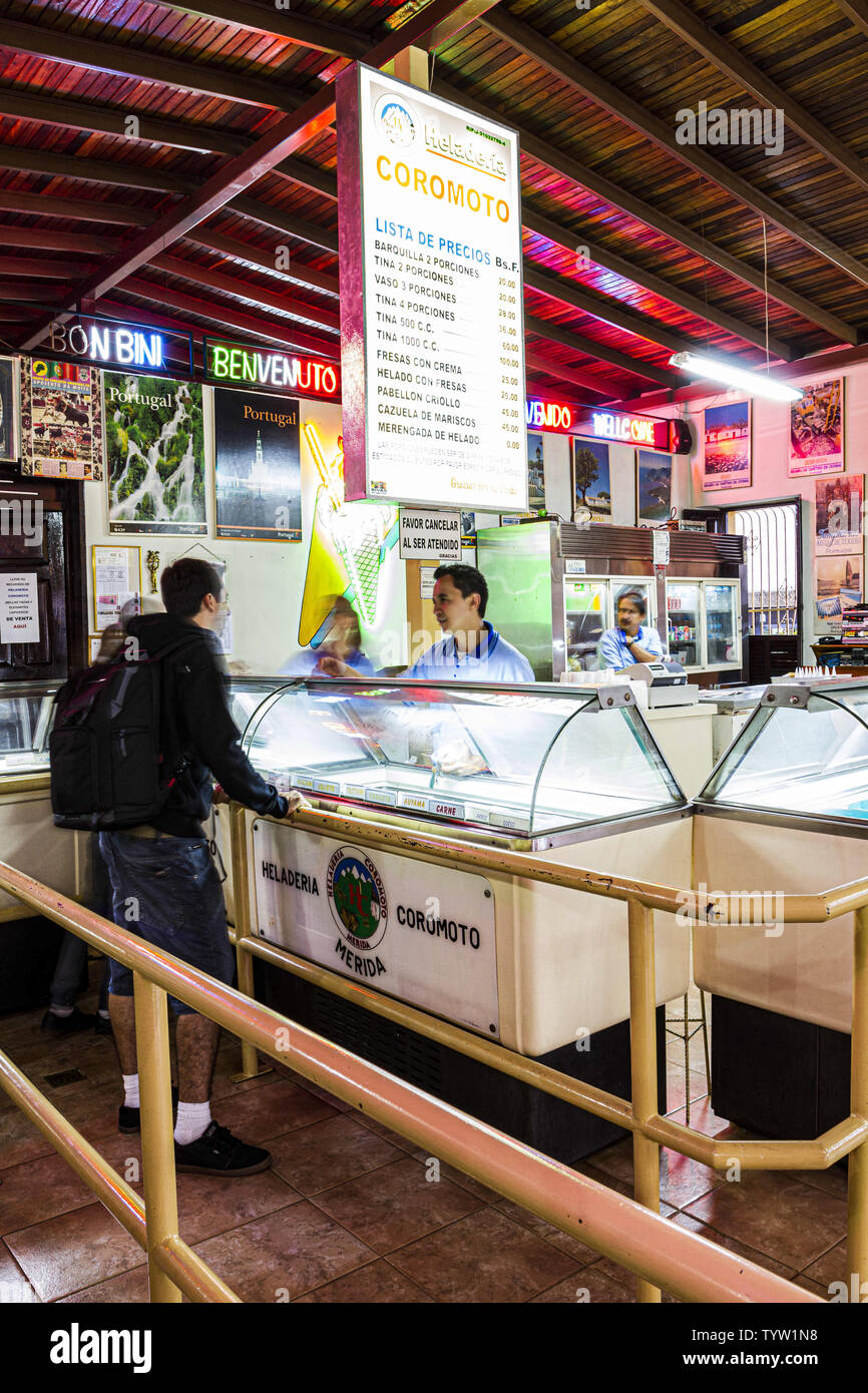 May 9, 2012 - MéRida, Venezuela - Heladeria Coromoto, known as the ice ...