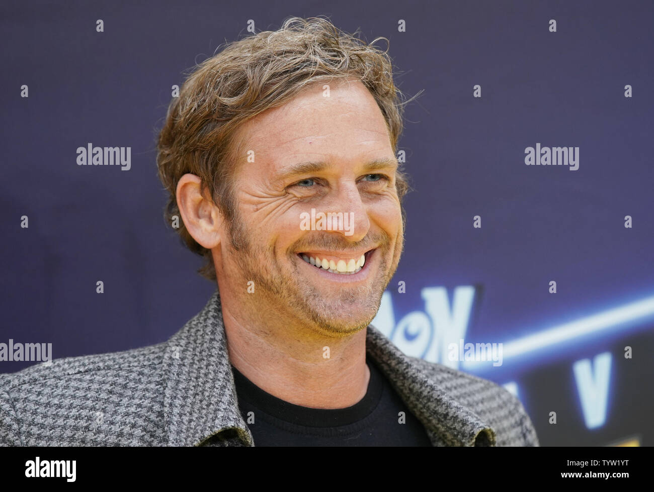 Josh Lucas arrives on the red carpet at the Pokemon Detective Pikachu U ...