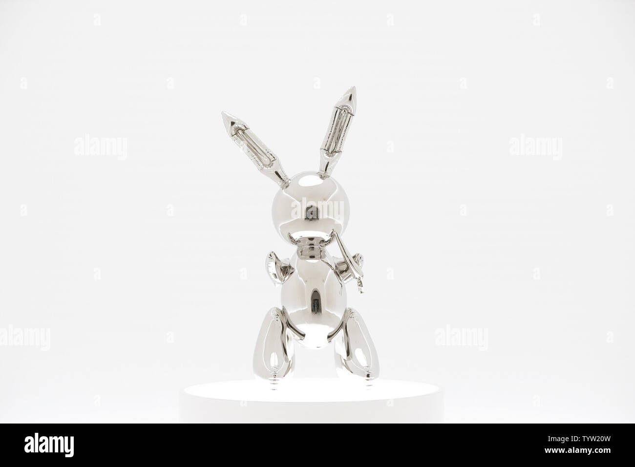 Jeff Koons: Rabbit, stainless steel, 1986 is on display at Christie's ...