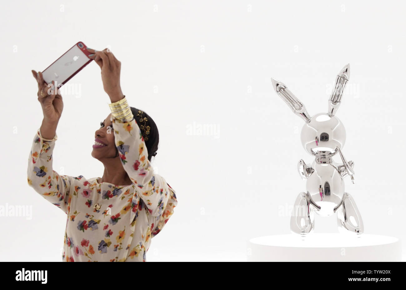 Jeff Koons: Rabbit, stainless steel, 1986 is on display at Christie's ...