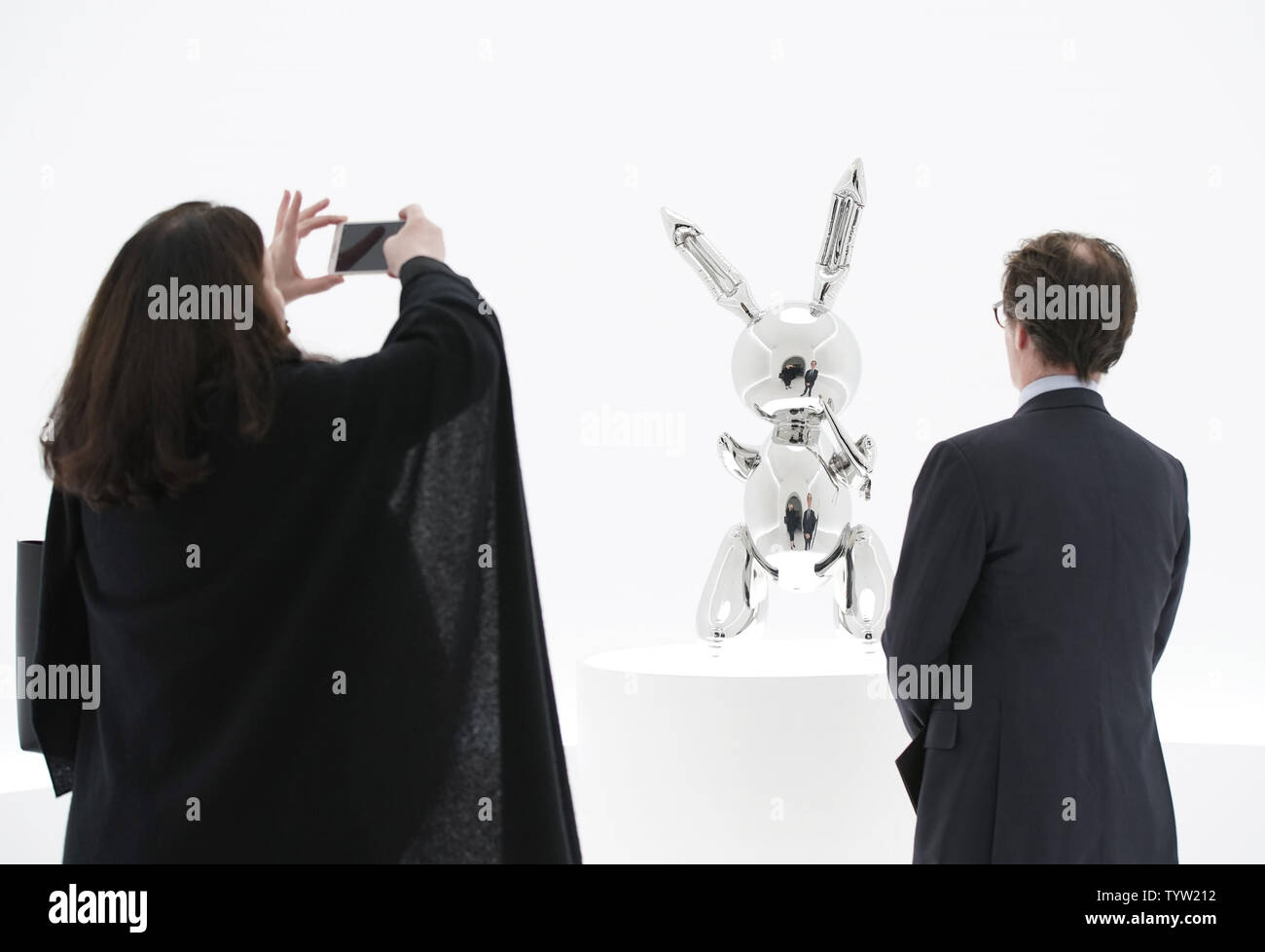 Jeff Koons: Rabbit, stainless steel, 1986 is on display at Christie's ...