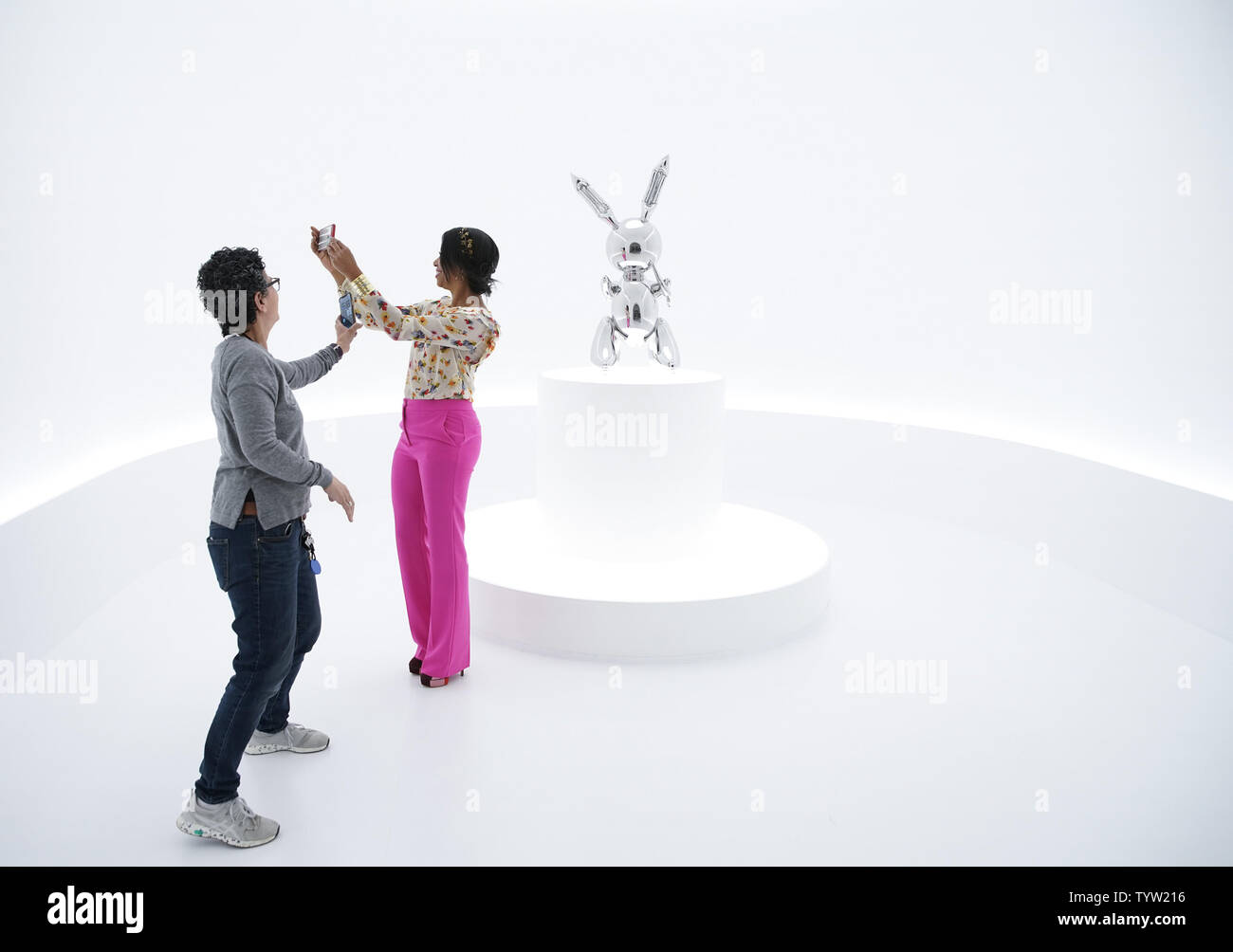 Jeff Koons: Rabbit, stainless steel, 1986 is on display at Christie's ...