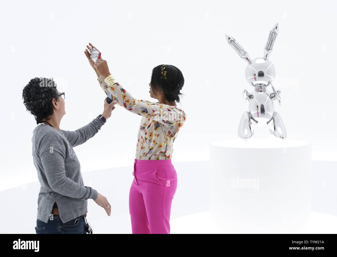 Jeff Koons: Rabbit, stainless steel, 1986 is on display at Christie's ...