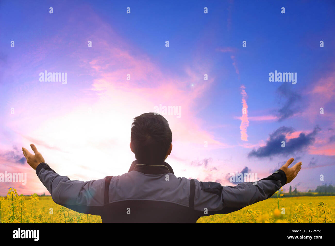 Christian worship the concept of praise Stock Photo - Alamy