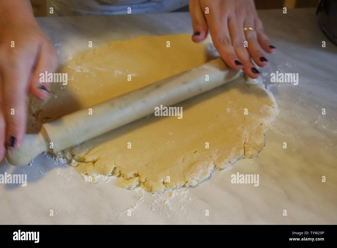 Rolling out puff pastry hi-res stock photography and images - Alamy