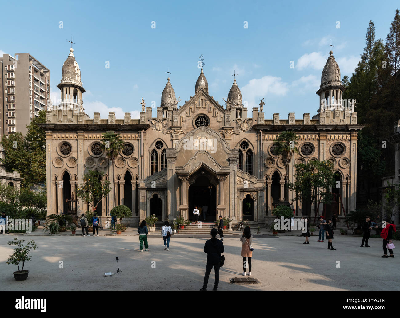 Wuhan hankou gude temple religious architecture hi-res stock ...