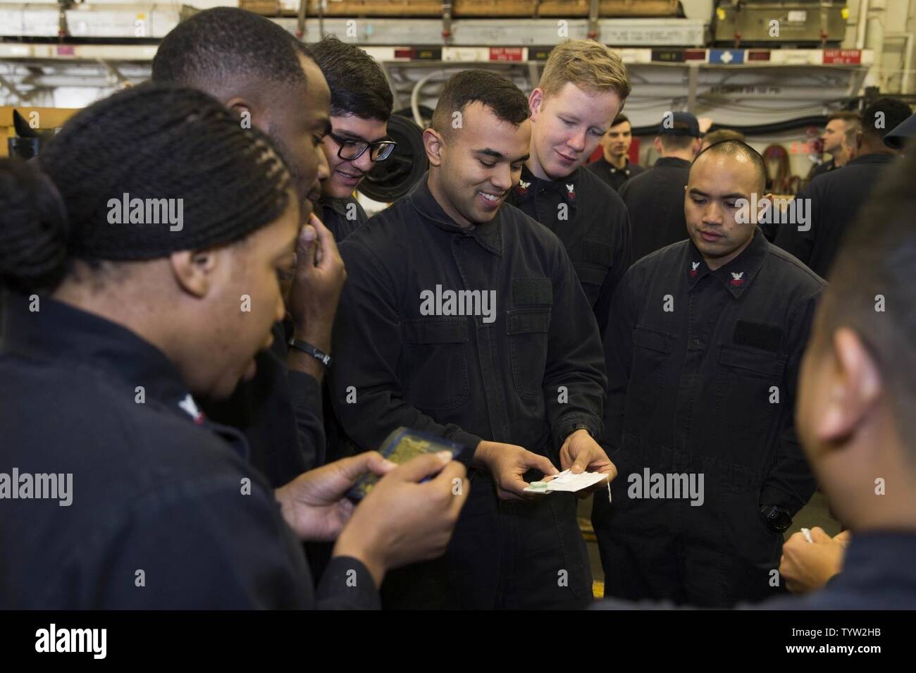 SASEBO, Japan (Nov. 30, 2016) Sailors train on the proper use of an ...