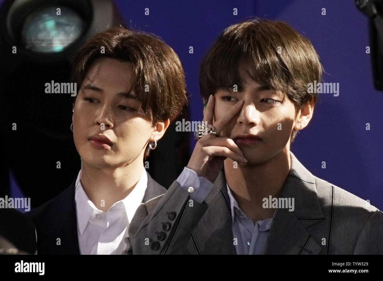 Jimin and Taehyung of BTS perform on Good Morning America at Rumsey ...