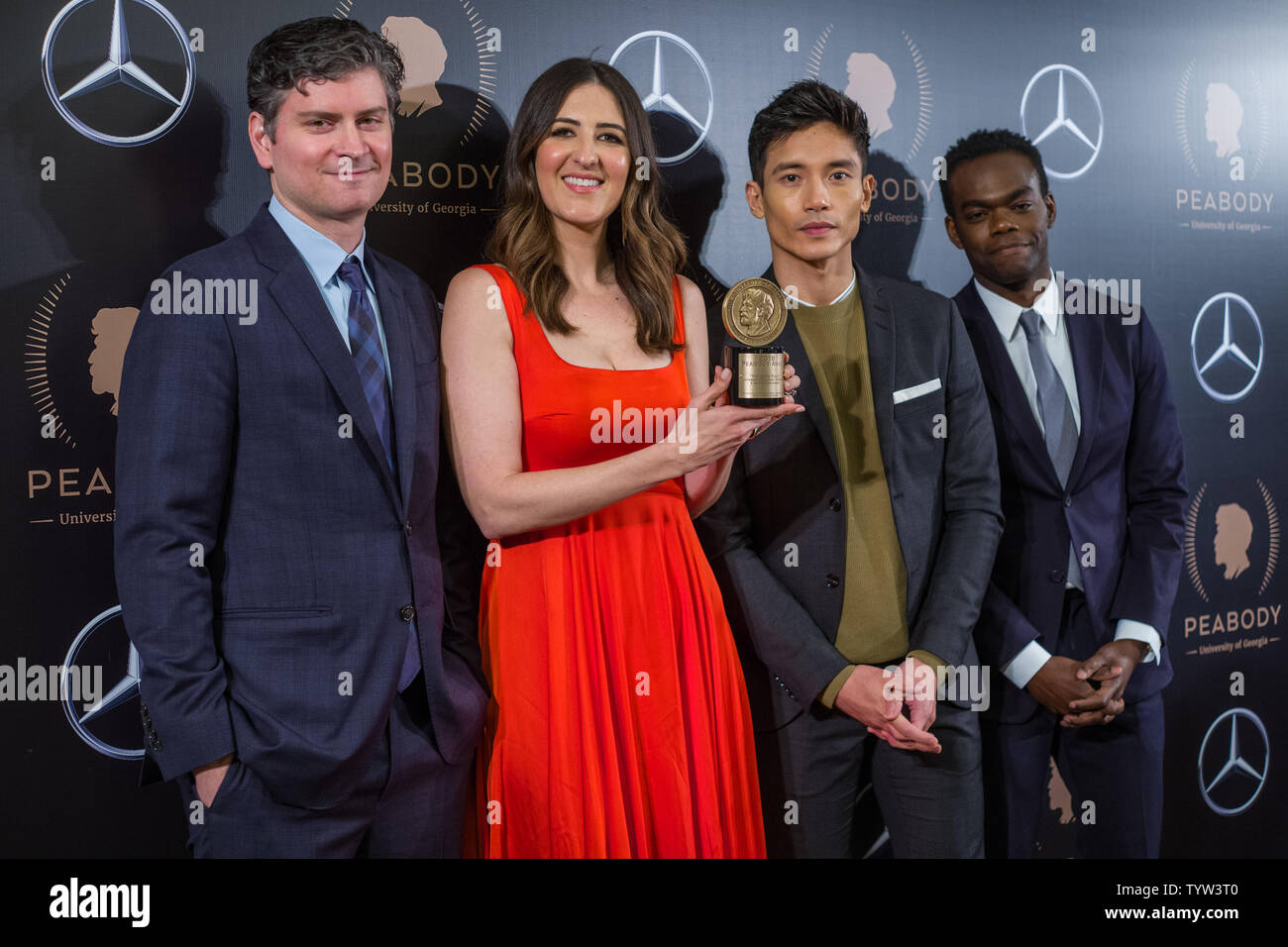 Michael Schur, D'Arcy Carden, Manny Jacinto and William Jackson Harper ...