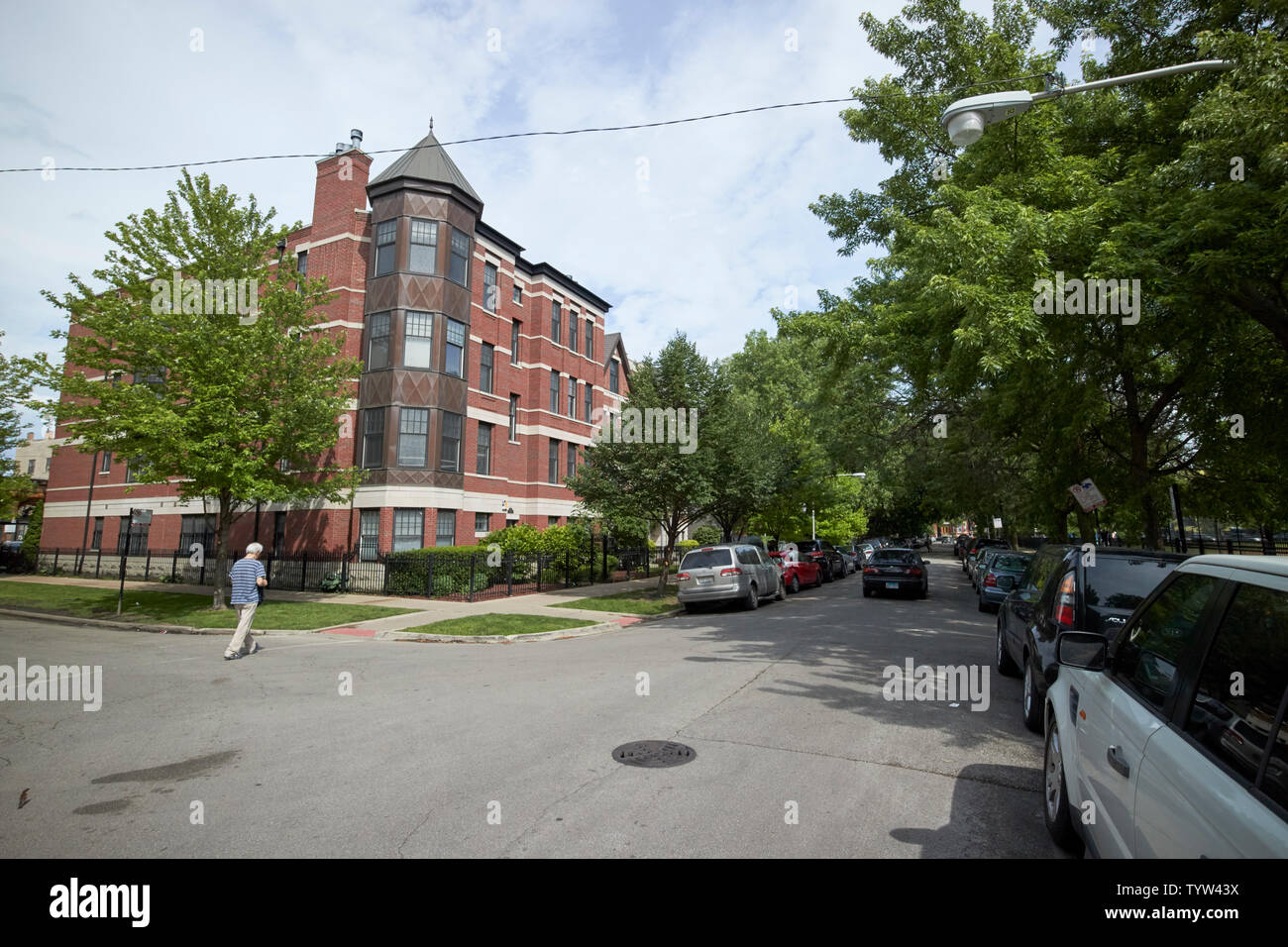 Residential area chicago hi-res stock photography and images - Alamy