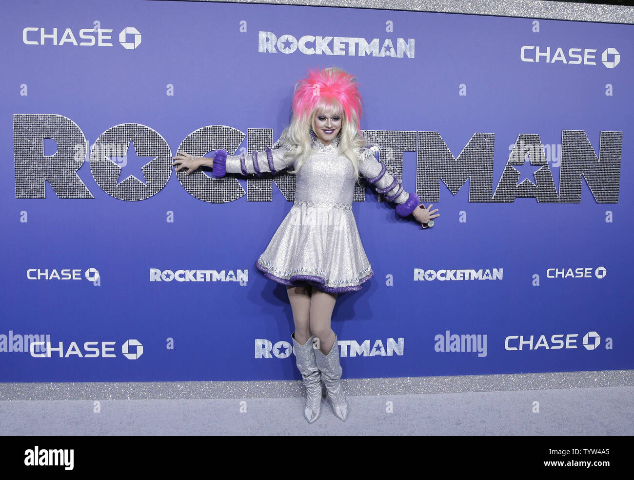 Paige Turner arrives on the red carpet at the New York premiere of ...