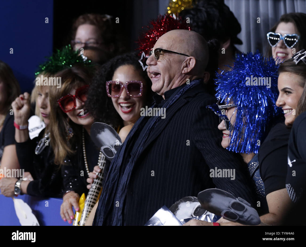 Bernie Taupin arrives on the red carpet at the New York premiere of ...