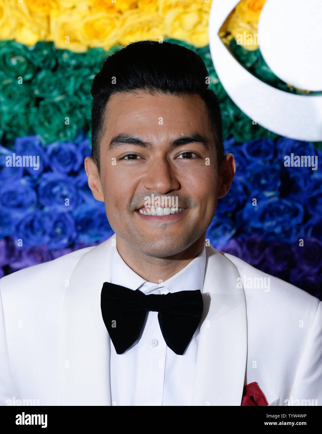 Denny Directo arrives on the red carpet at The 73rd Annual Tony Awards ...
