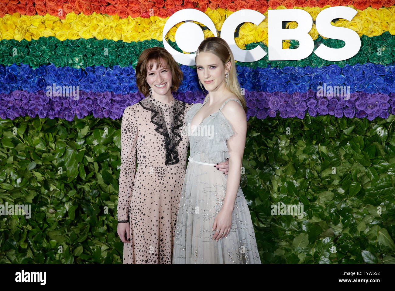 Rachel Sussman and Rachel Brosnahan arrive on the red carpet at The ...