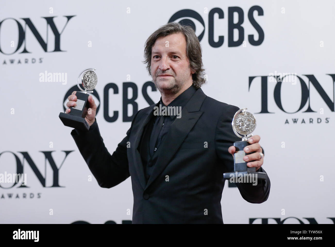 Rob Howell arrives in the press room at The 73rd Annual Tony Awards at ...