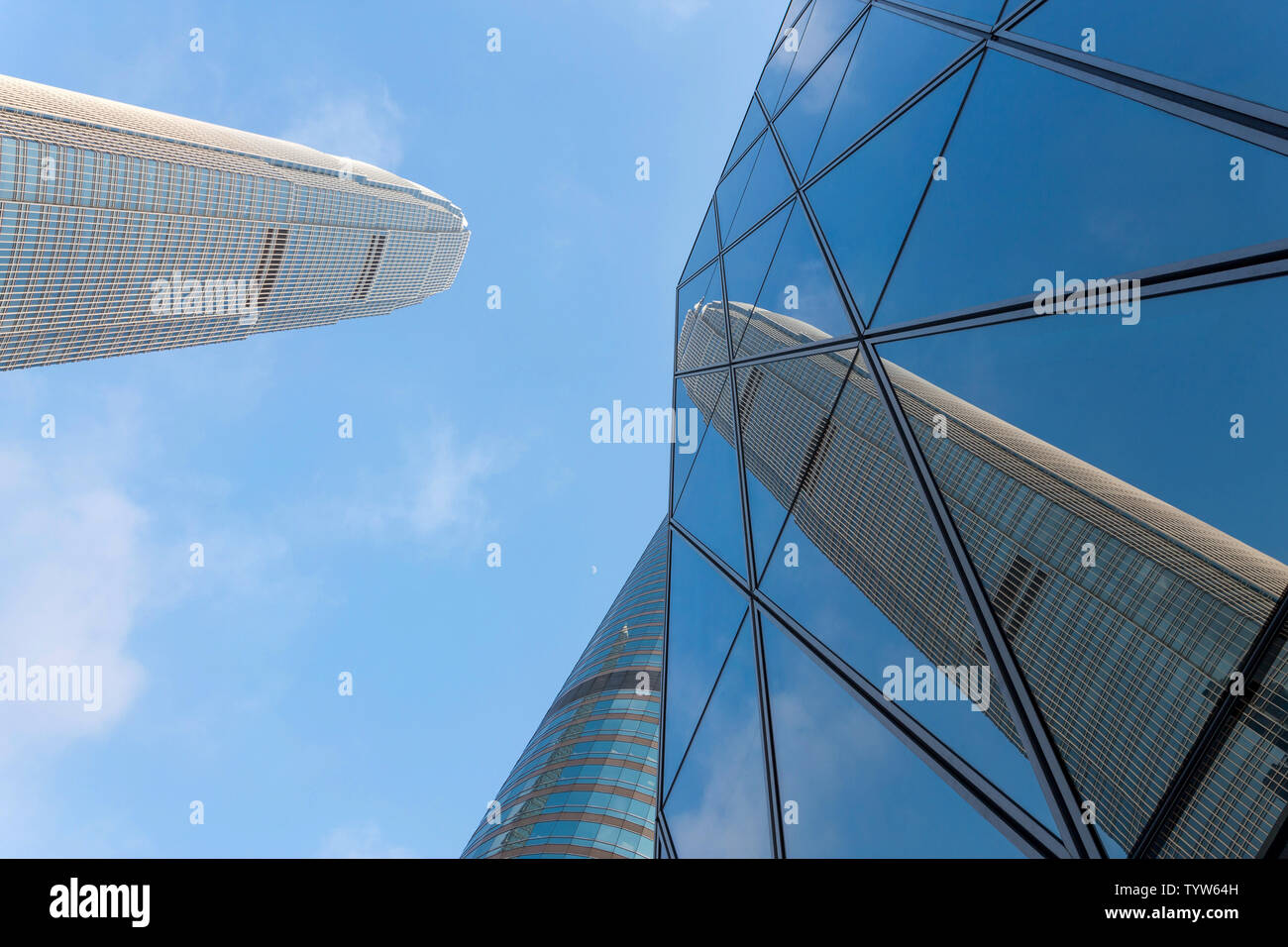 up looking skyscraper and office building exterior Stock Photo - Alamy