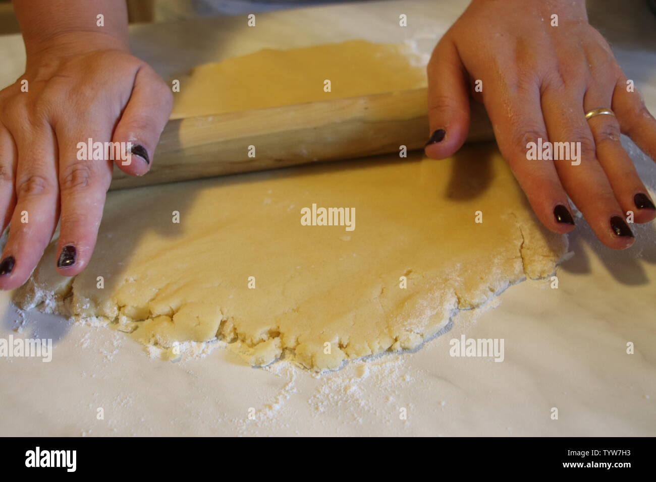 Rolling out puff pastry hi-res stock photography and images - Alamy