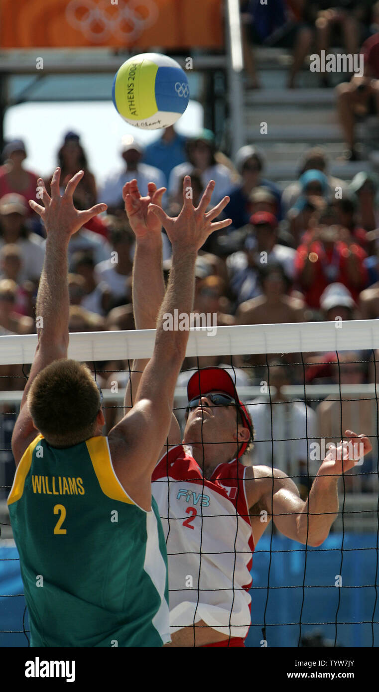 Canadian Mark Heese (facing) and Australian Mark Williams square off in ...
