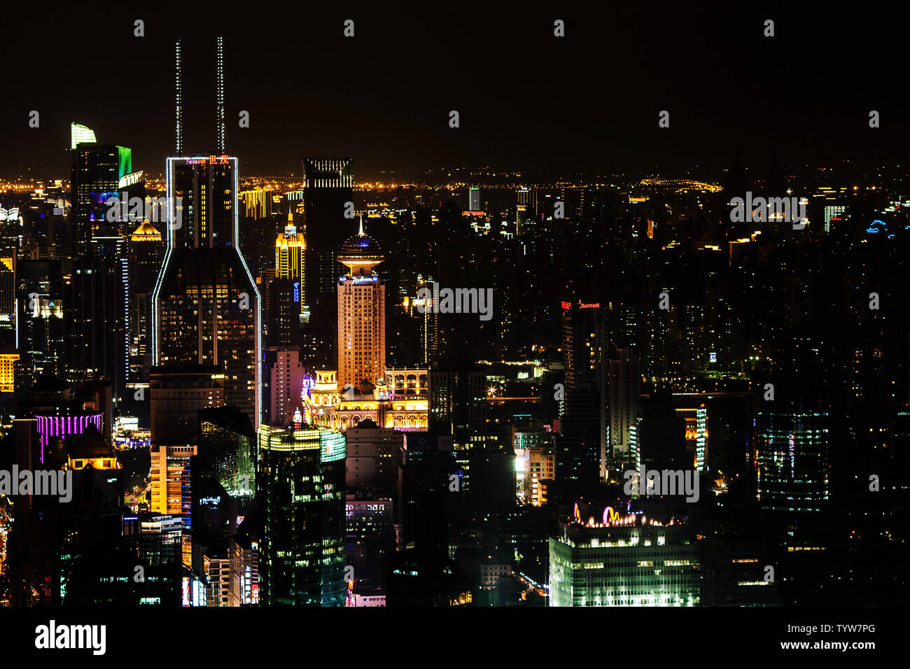 Night view of Shanghai Stock Photo - Alamy
