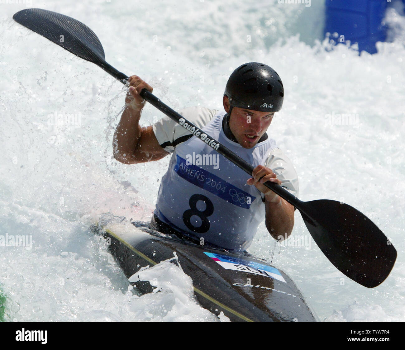 Swiss kayaker Michael Kurt slaloms to first place in the K1 qualifying ...