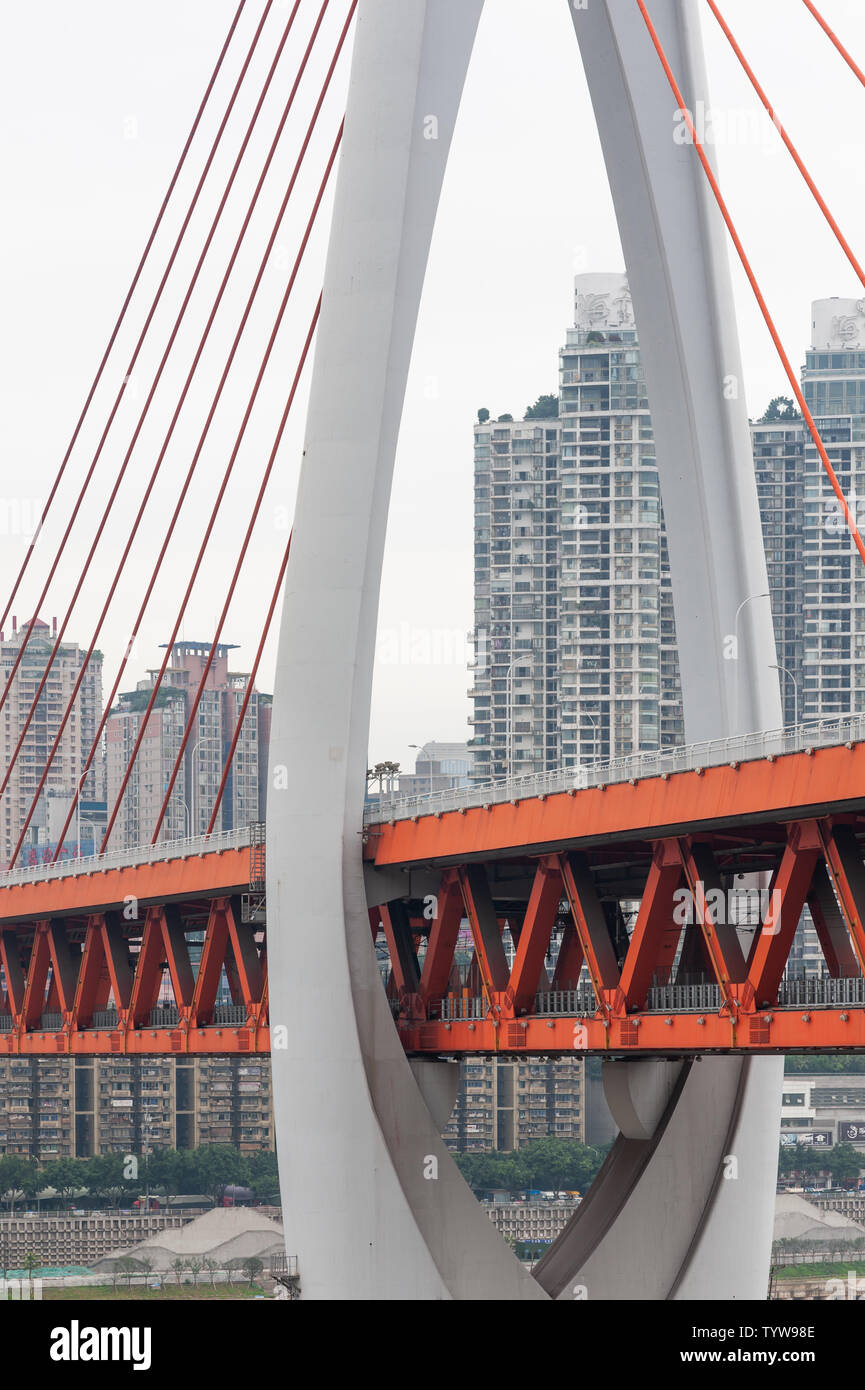 Dongshui Gate Bridge in Chongqing Stock Photo - Alamy