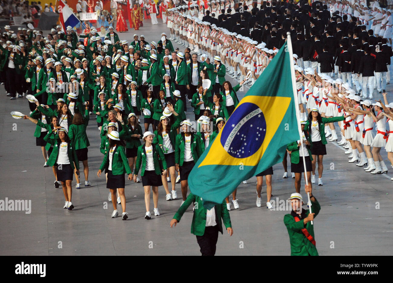 The brazilian olympic team stadium 2008 hi-res stock photography and ...
