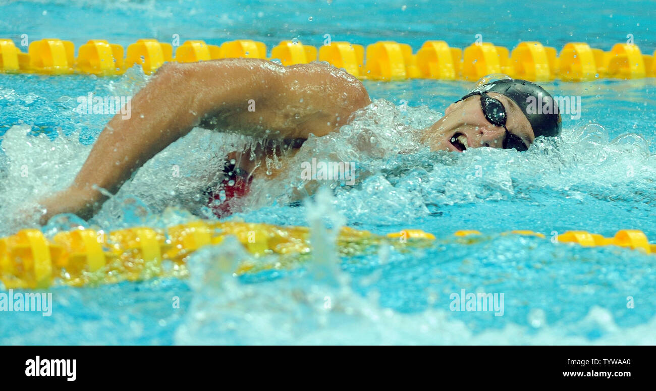 USA's Larsen Jensen competes in the Men's 400 meter Freestyle at the ...