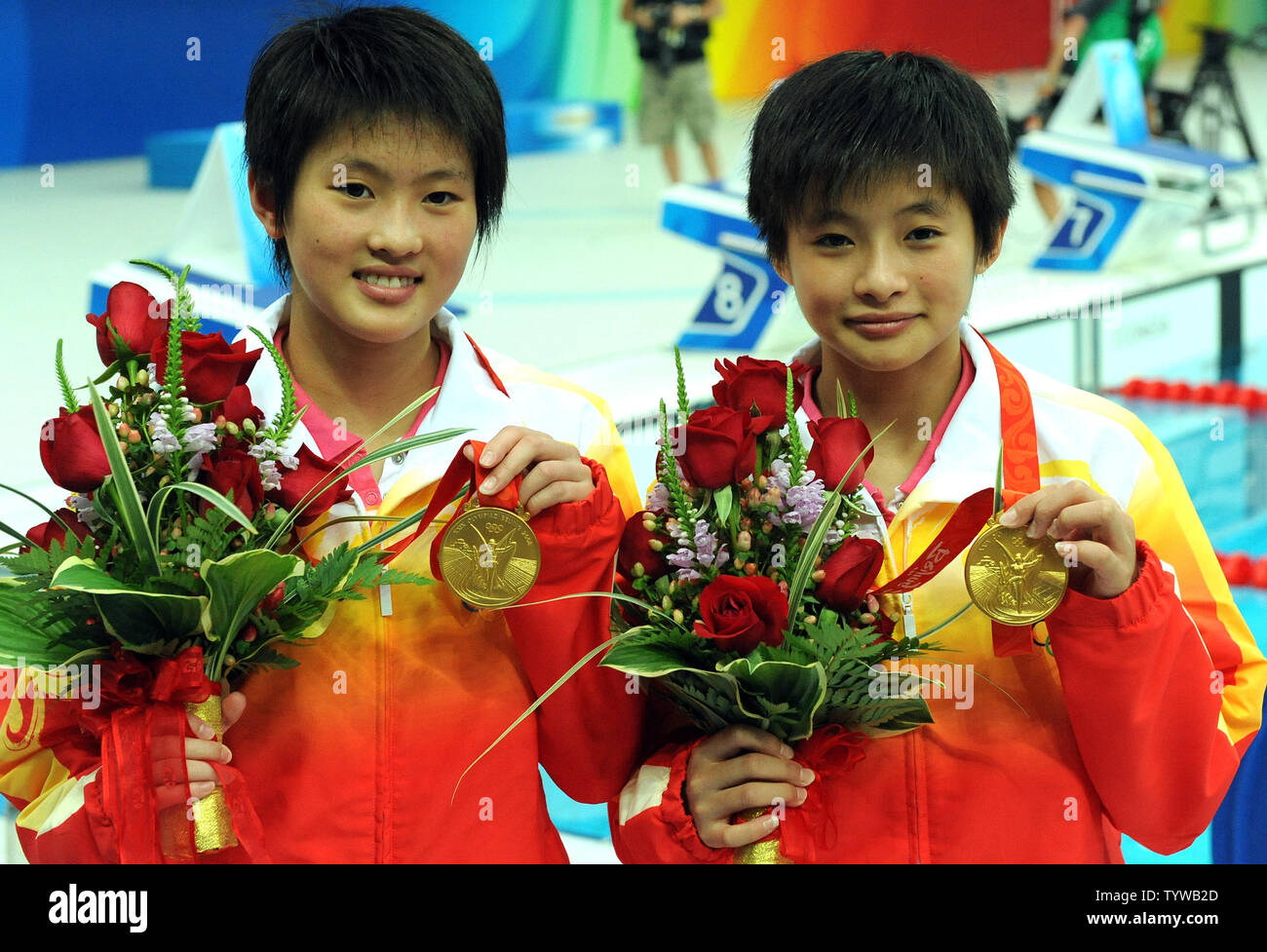China's Xi Wang and Ruolin Chen earn a gold medal in the Women's 10M ...
