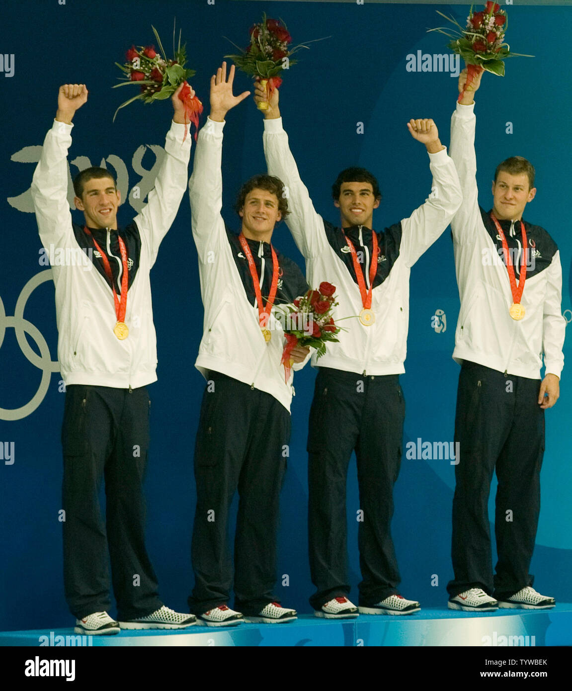 Olympic swimmers l r hi-res stock photography and images - Alamy