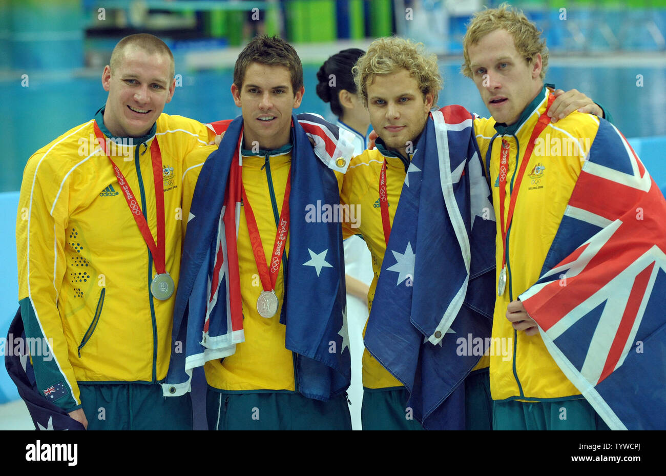Australia's Brenton Rickard, Eamon Sullivan, Andrew Lauterstein and ...