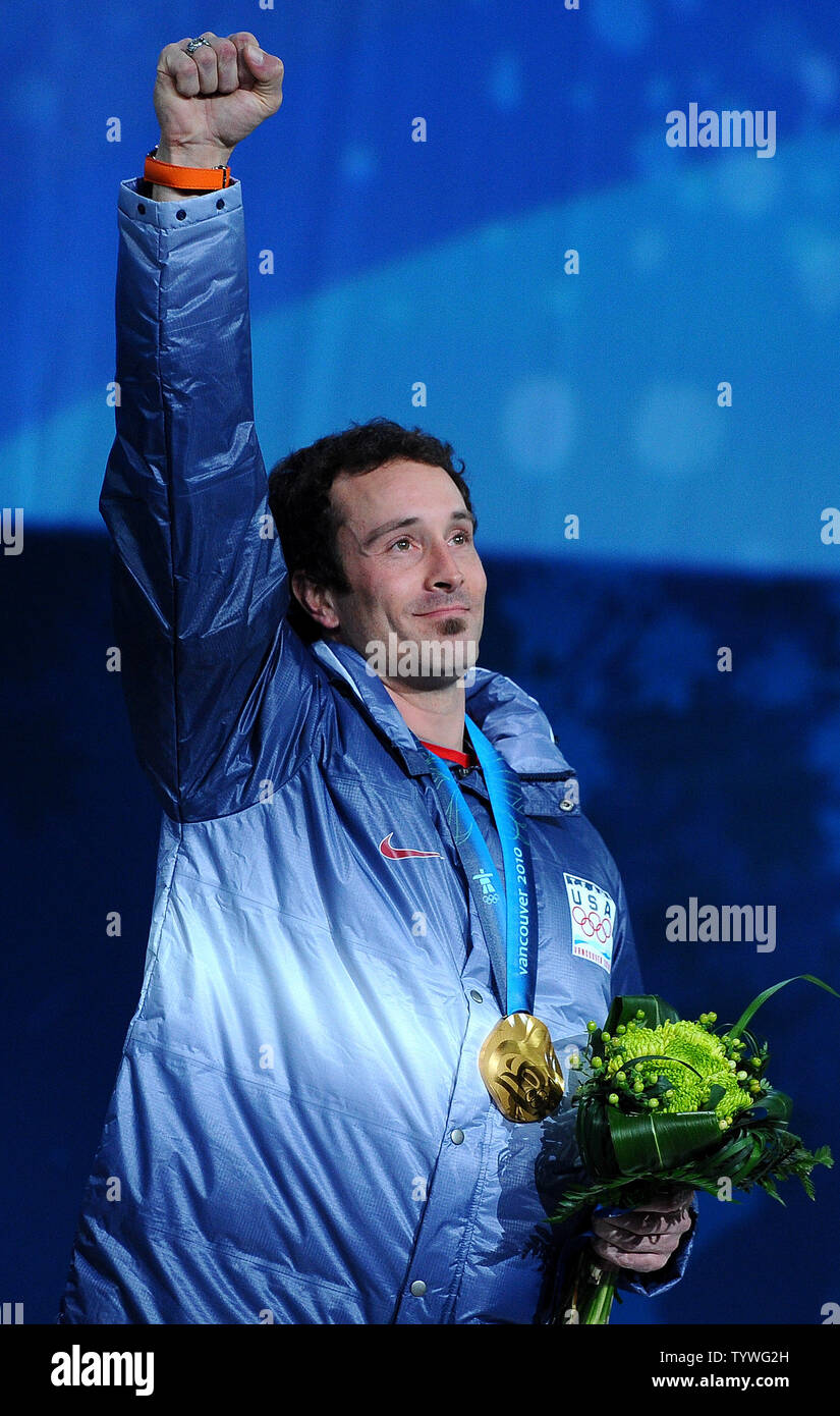 Seth Wescott of the United States celebrates the gold medal he earned ...