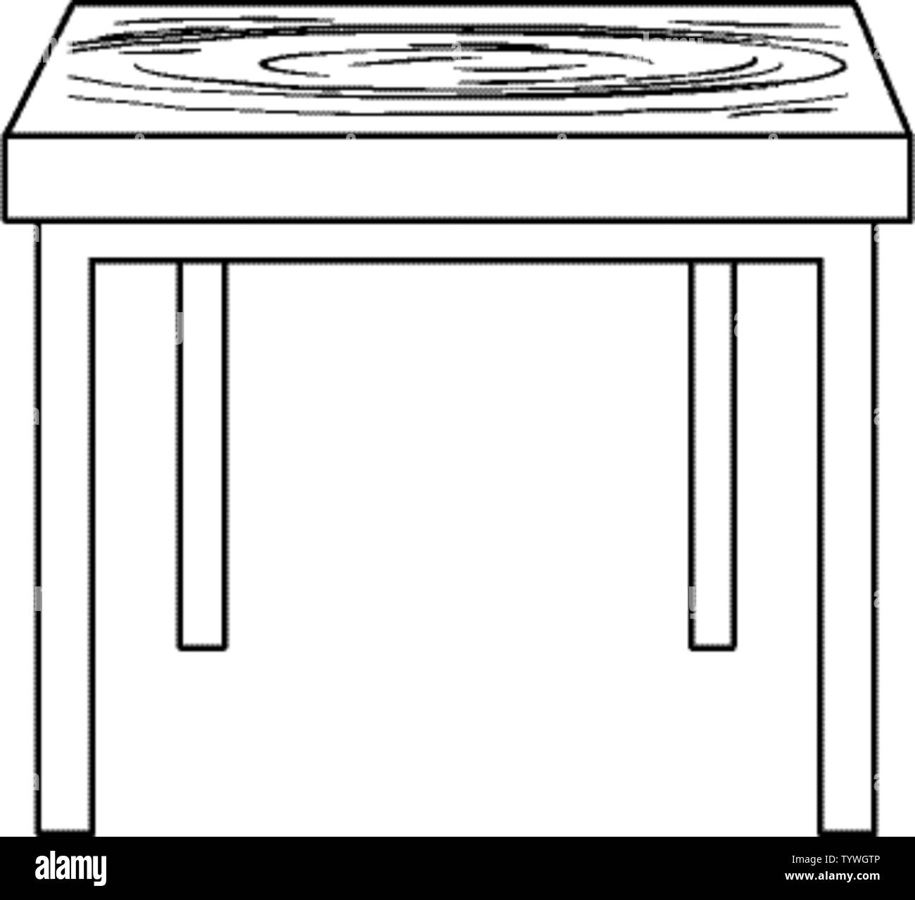 furniture table cartoon vector illustration graphic design Stock Vector ...